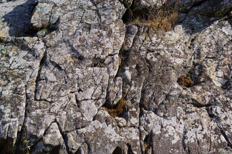 A Close-up View of an Old and Weathered Rock. Stock Photo - Image of ...