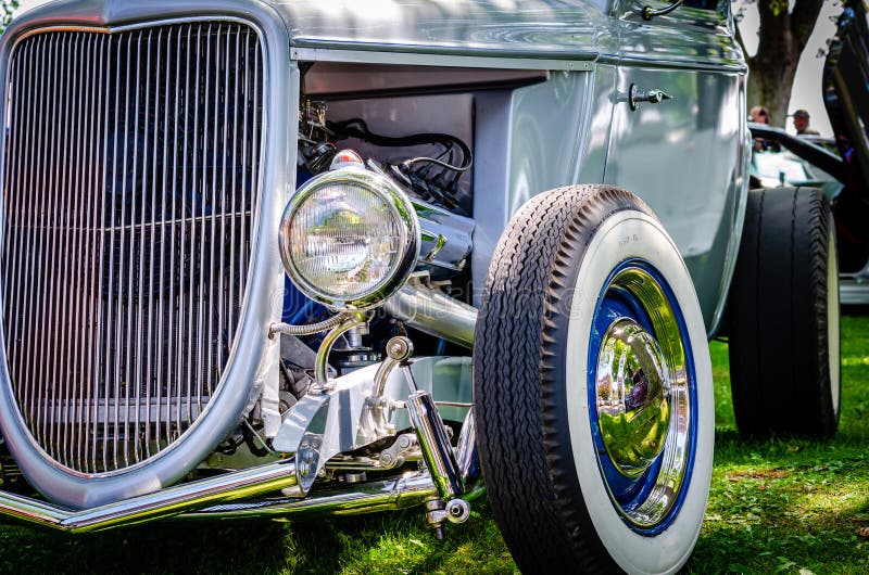 Close-up View of an Open Wheel Hot Rod Stock Photo - Image of color ...