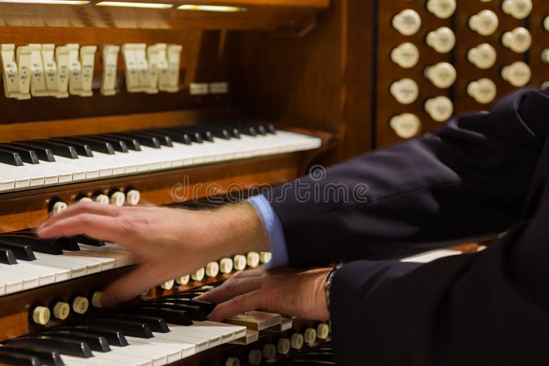 Playing organ stock image. Image of church, music, craftsmenship - 15110595