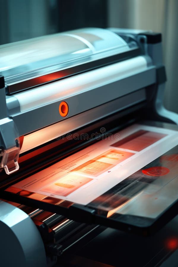 A Close-up View of a Paper Cutting Machine in Action. Perfect for ...