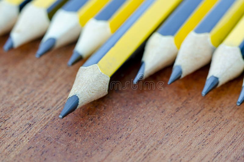 Pencil Standing Out Representing Courage or Leadership with ...