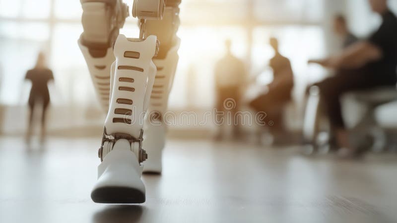 Advanced Mobility: Person Utilizing Exoskeleton Suit for Enhanced ...