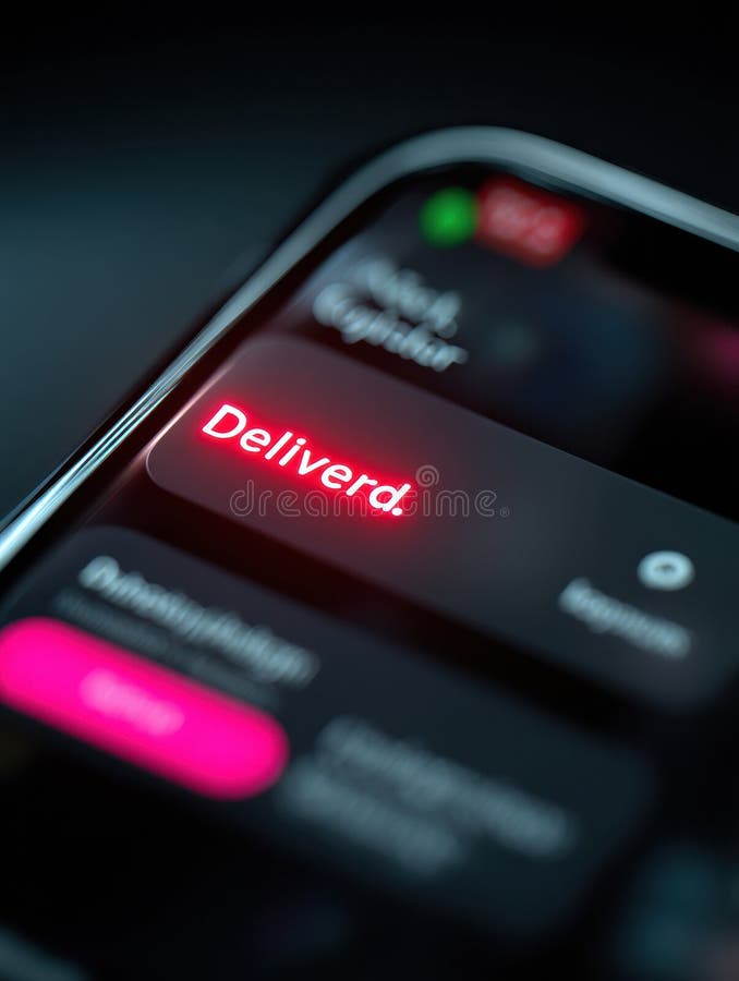 Deliverd Notification Stock Photos - Free & Royalty-Free Stock Photos ...