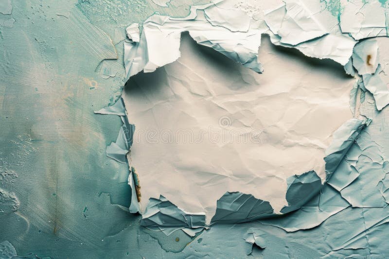 A Close-up View of a Piece of Paper Stuck on a Wall, with Details ...