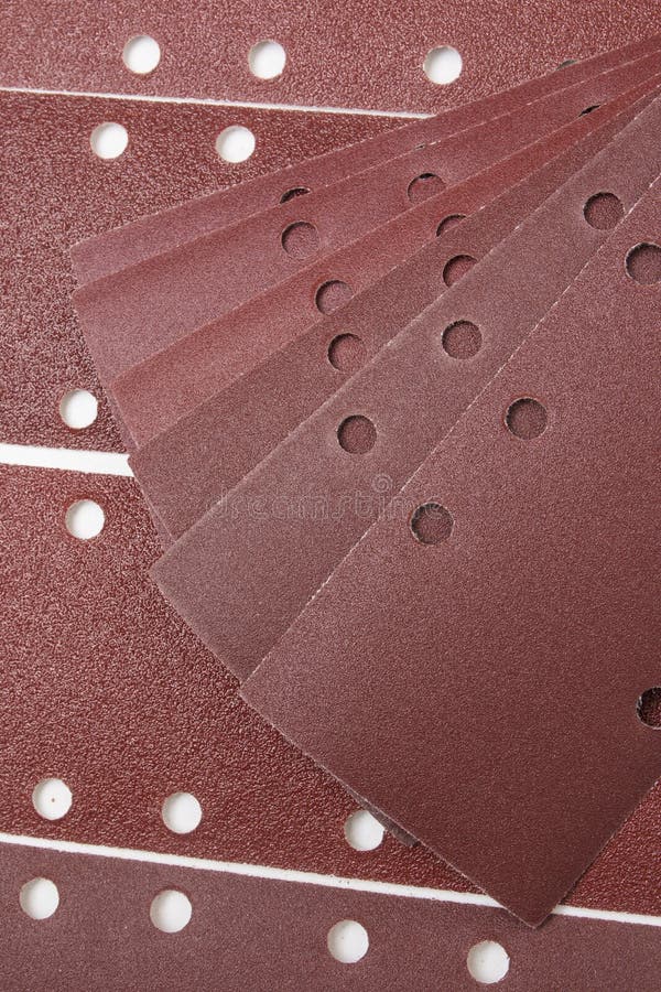 Pieces of Sandpaper of Rectangular Shape. Stock Photo - Image of ...