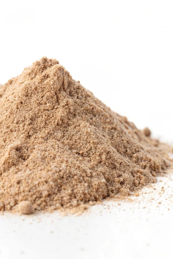 Pile of Dry Sand Isolated on White Stock Illustration - Illustration of ...