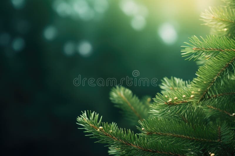 A Close Up View of a Pine Tree with a Blurry Background. Perfect for ...