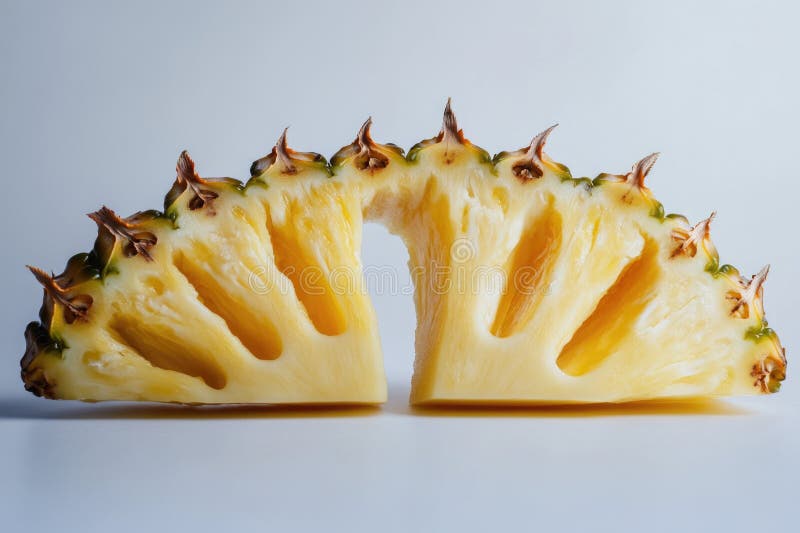 Close-up View of a Pineapple Cut in Half Stock Image - Image of tropical, cooking: 371139543
