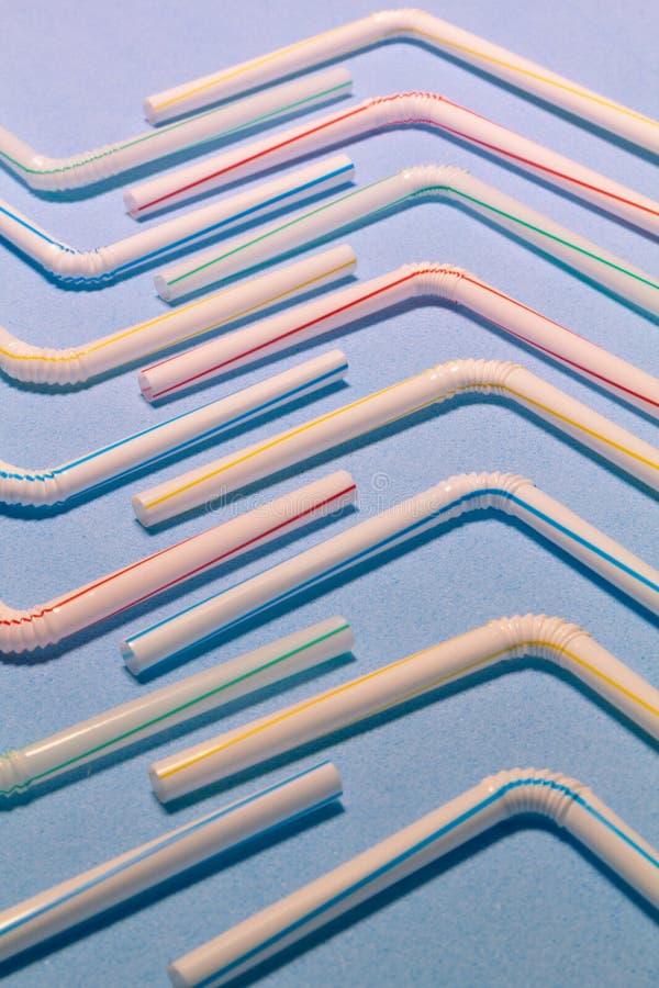 Close Up View of Plastic Straws. Texture Stock Image - Image of drink ...