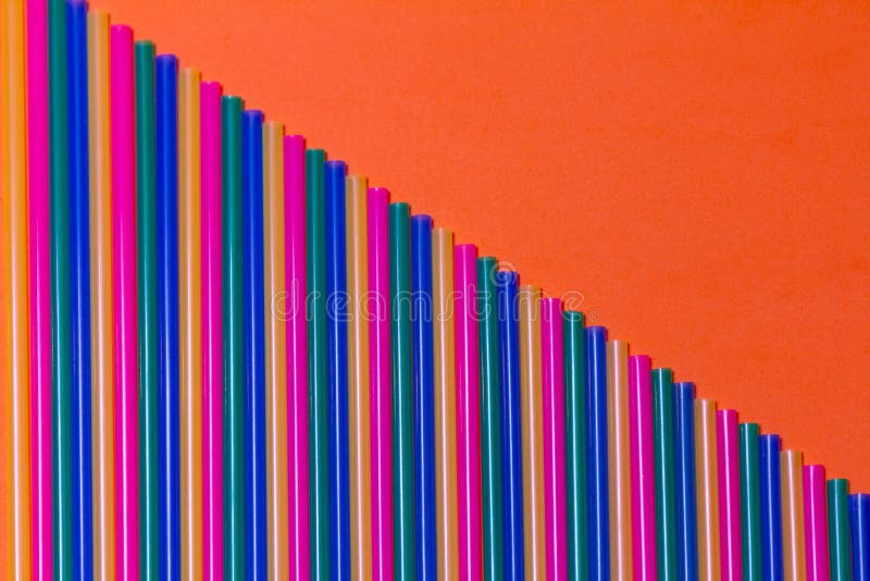 Close Up View of Plastic Straws. Texture Stock Image - Image of long ...