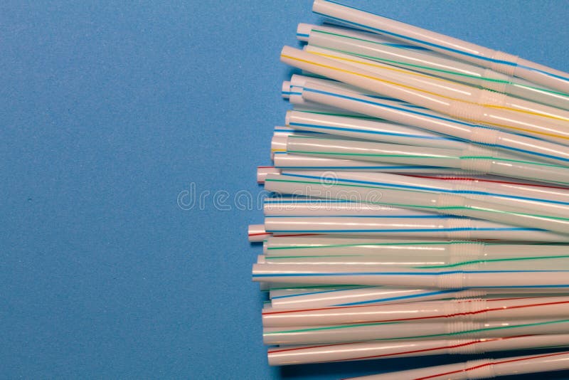 Close Up View of Plastic Straws. Texture Stock Image - Image of ...