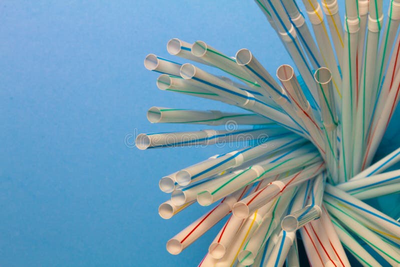 Close Up View of Plastic Straws. Texture Stock Image - Image of object ...