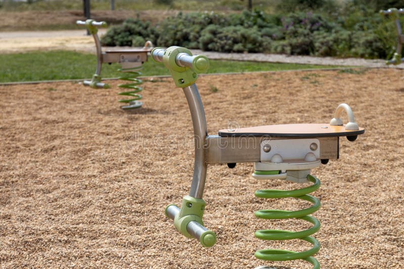 Playground spring toy stock photo. Image of green, youth - 119019156