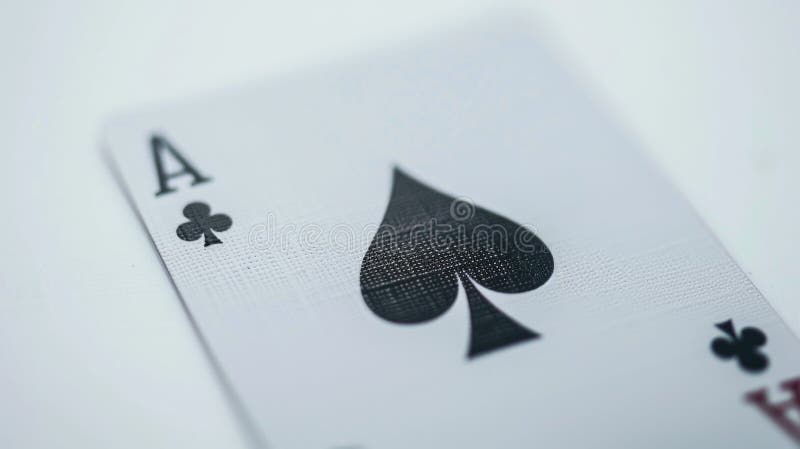 A Close-up View of a Playing Card on a Table, with the Suit and Number ...