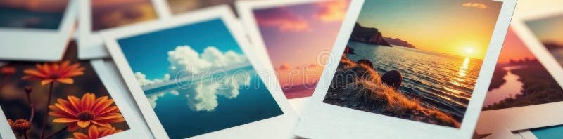 Close Up View of a Polaroid Frame with Drop Shadow Effect, Portrait ...