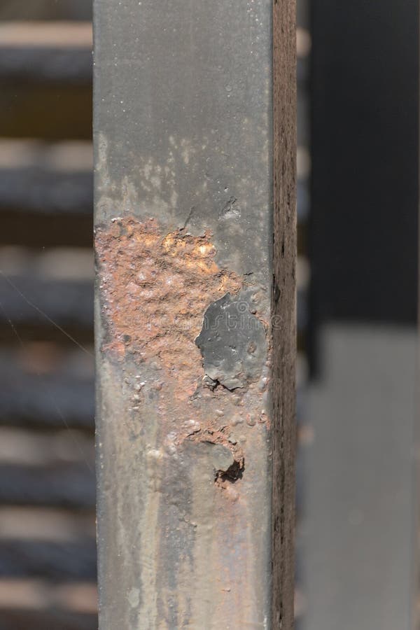 Rusted pole stock photo. Image of corrosion, water, textures - 49609038