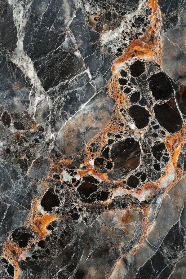 A Close-up View of a Polished Marble Surface with Intricate Patterns ...