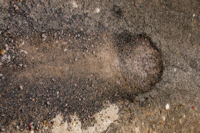A Close Up View of a Pothole Stock Image - Image of surface, hollow ...