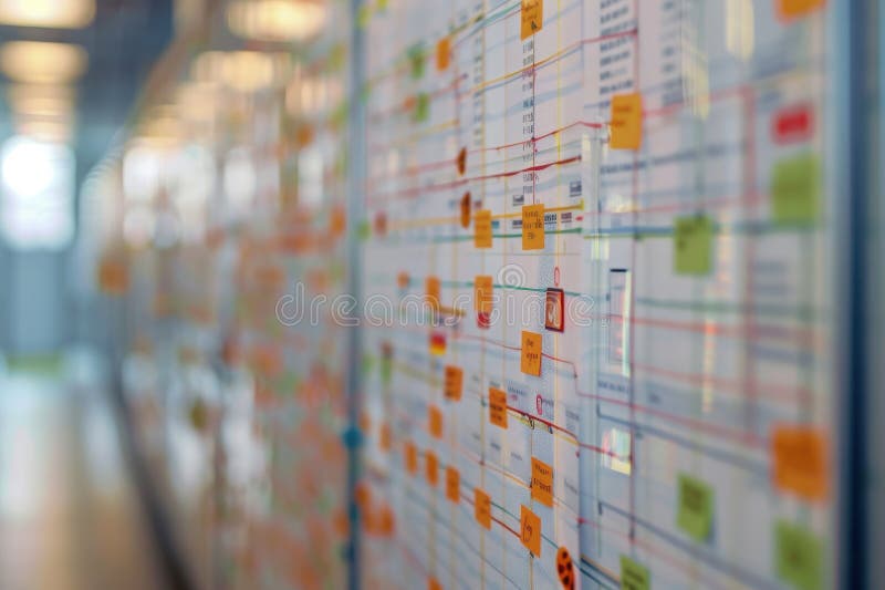 A Tapestry of Tasks Project Management in an Office Stock Illustration ...