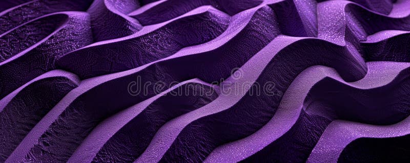 Close Up View of a Purple Wave Pattern Stock Image - Image of surface ...