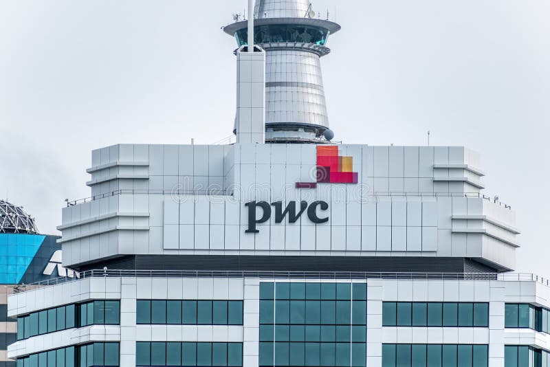 View of PWC building sign editorial image. Image of logotype - 201741490