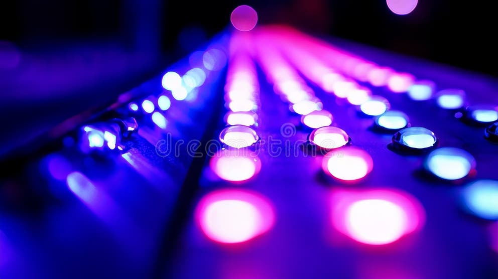 A Close-up View of Quantum Computing Processors Emitting Pink Light ...