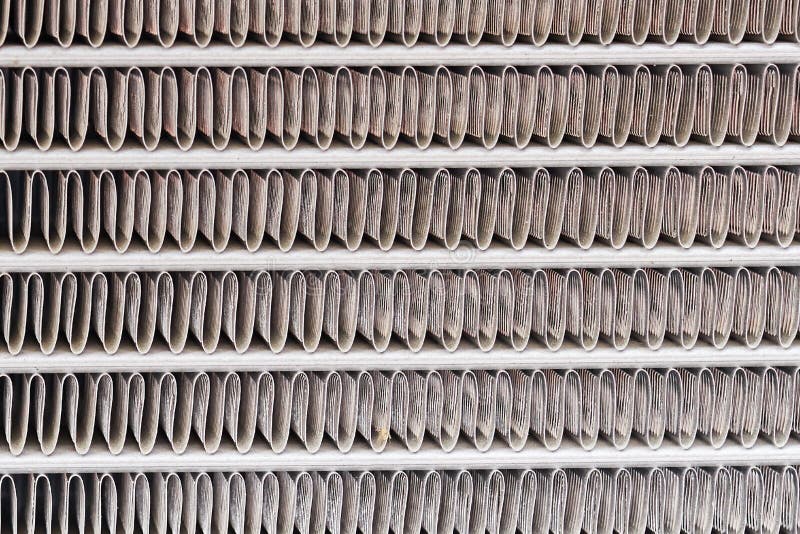 Close-up View of the Radiator. Car Radiator Texture Stock Photo - Image ...