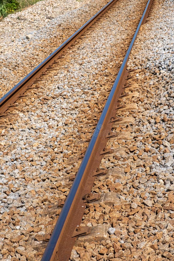Close-up View of a Railroad Track Stock Photo - Image of industrial ...