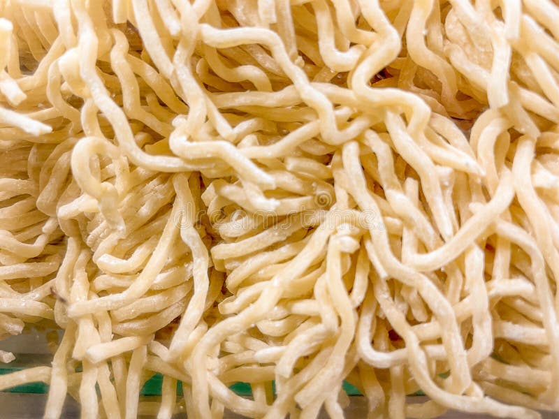 Close Up View Raw Asian Ramen Noodle Background Texture Stock Photo ...
