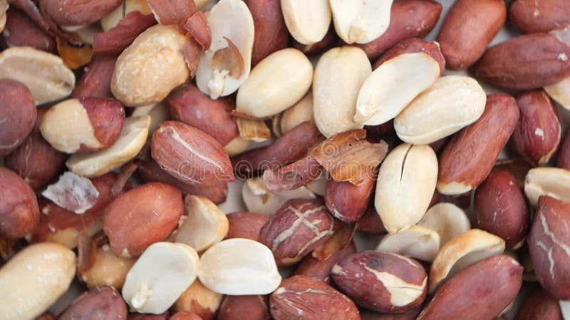 Close-Up View of Raw Shelled Peanuts for Culinary Use Stock Footage ...