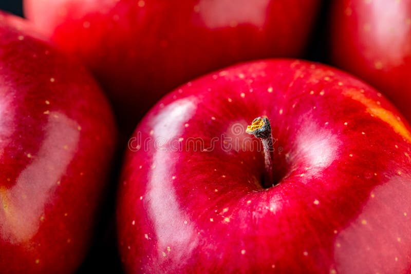 Close Up View of Red Apples Stock Photo - Image of nature, close: 168161188