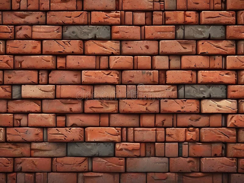 Abstract Red Brick Wall Texture Stock Illustration - Illustration of ...