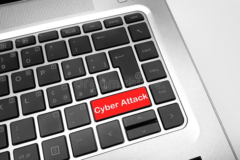 Close-up View of Red Button on White Keyboard Stock Image - Image of ...