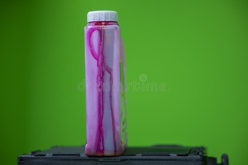 Colored Printer Ink Cartridges Stock Image - Image of eight, detail ...