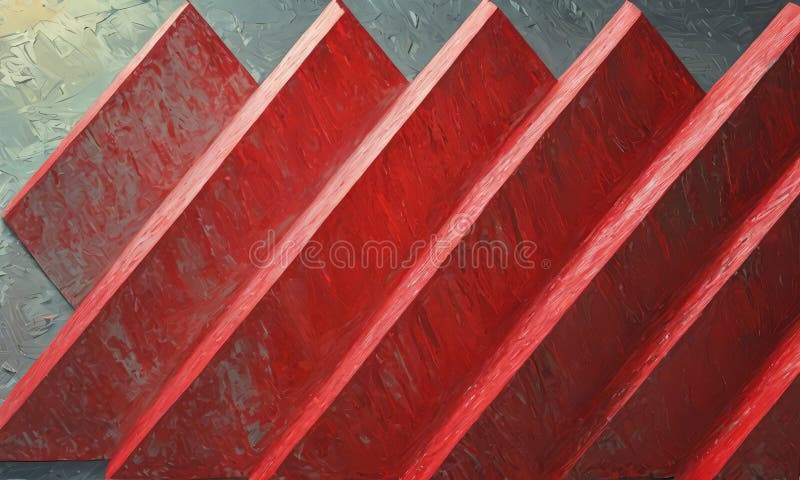 Close-up View Red Metal Sculpture with Textured Surface, Featuring ...