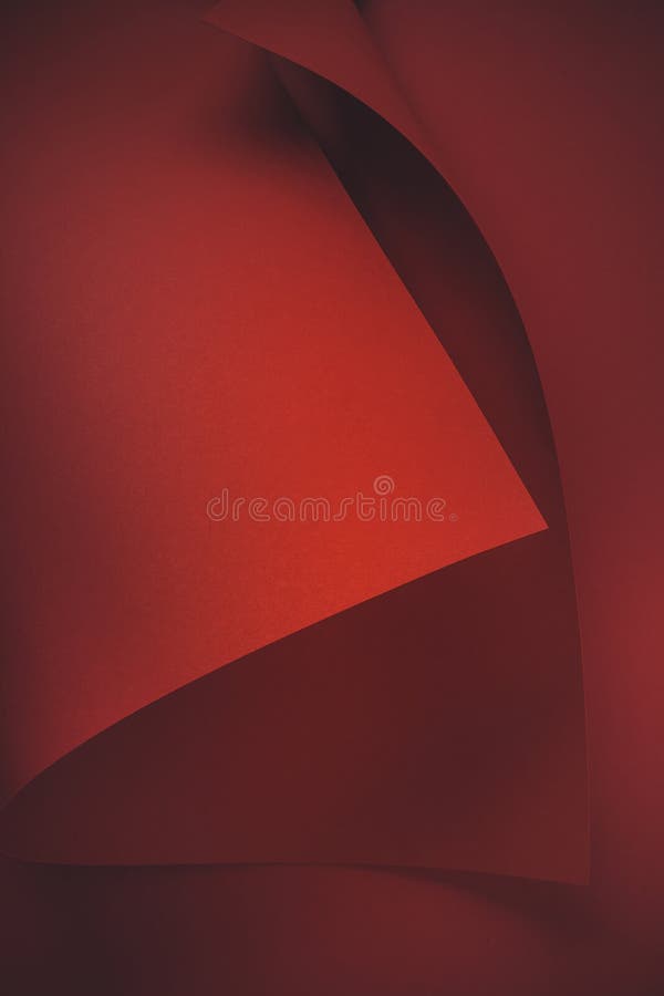 Close-up View of Red Paper Sheet Abstract Background Stock Image ...