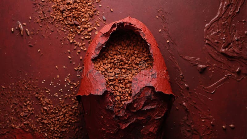 Close-up View of Red Textured Abstract Background with Various ...