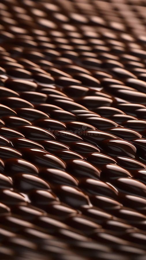 Close Up View of Repetitive Pattern Formed by Dark Brown Elongated ...
