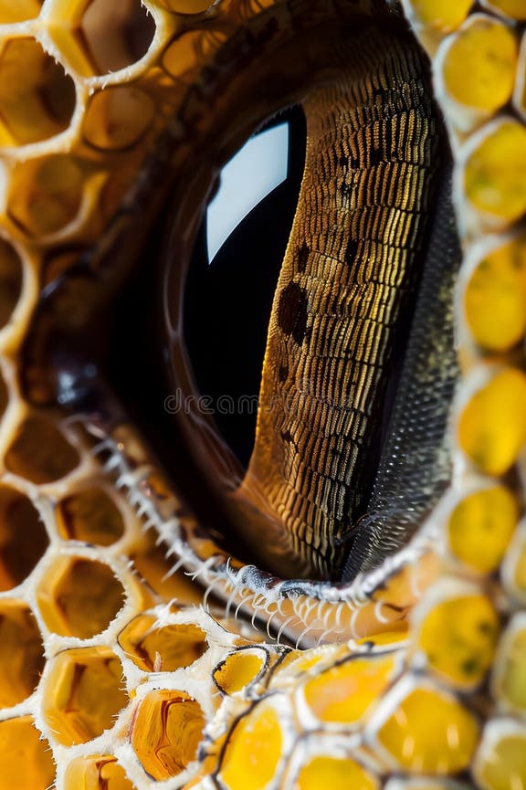 Detailed Macro Shot of a Reptile S Eye, Showcasing the Intricate ...