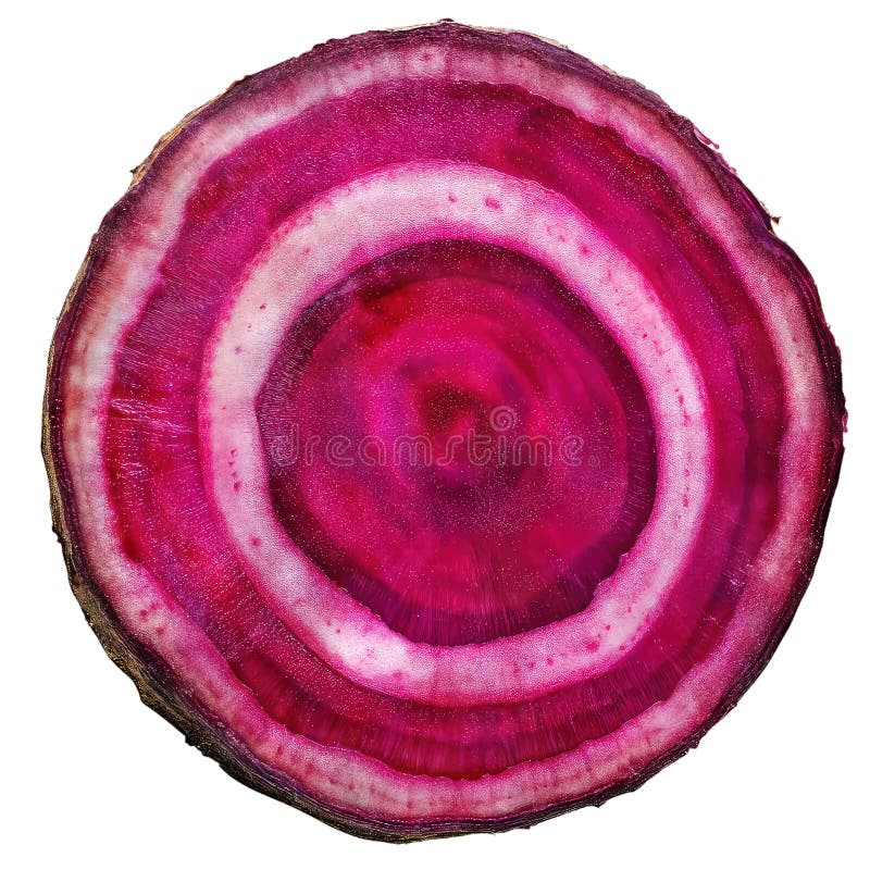 Beautiful Cross-Section of a Vibrant Beetroot Showing Distinct Rings ...