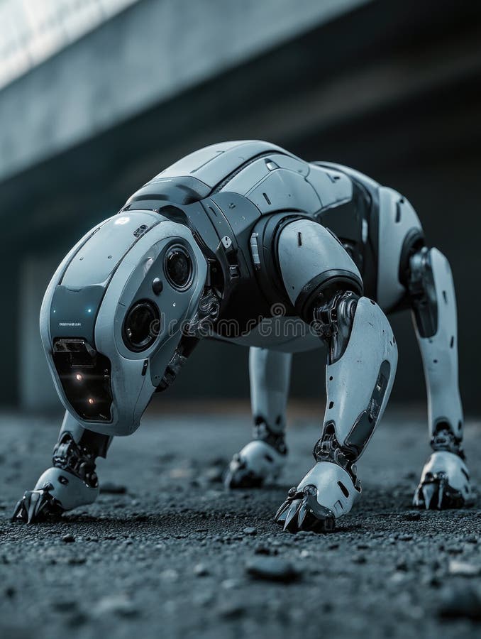 Robot on Ground stock image. Image of ground, outdoor - 377374297