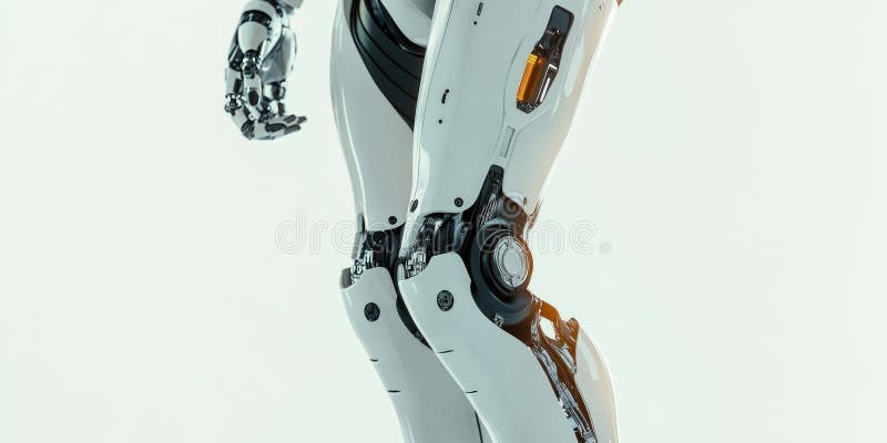 Robot Legs Close Up stock illustration. Illustration of mechanical ...
