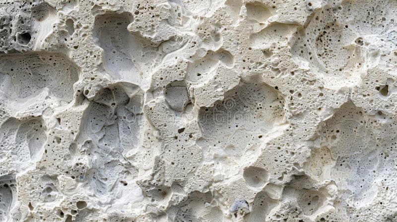 A Close Up View of a Rock with Multiple Holes in it Stock Image - Image ...