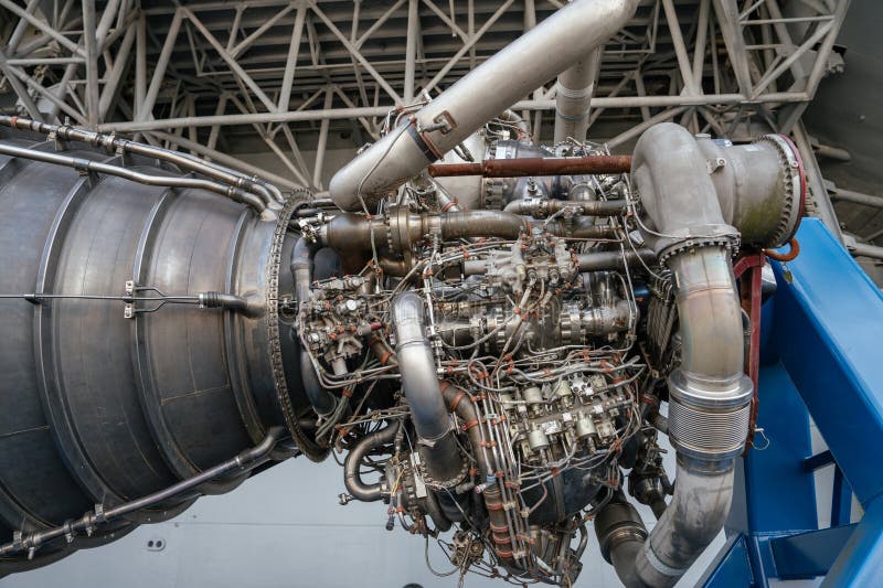 Rocket Engine Wiring and Piping Detail Stock Photo - Image of ...