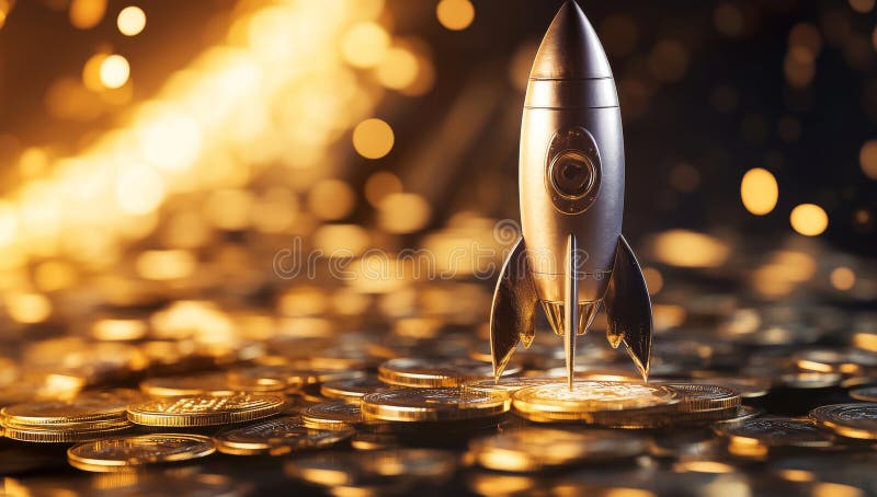 A Close-up View of a Rocket Launch in a Modern Setting Represents ...