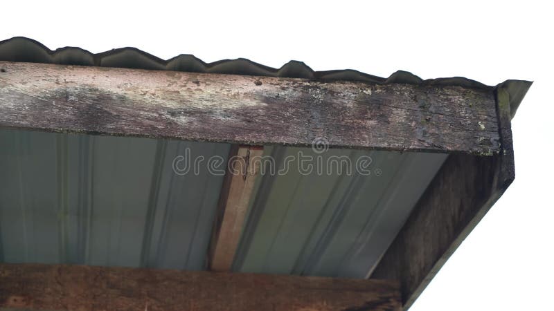 Close-up View of the Roof Timber Plank Corrosion Stock Video - Video of ...