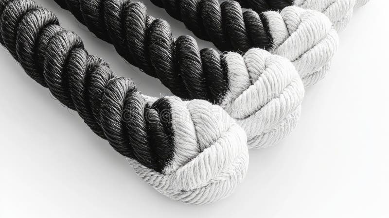 A Close-up View of a Rope with a Knot, Great for Illustrations and ...