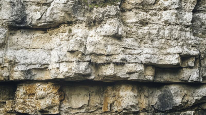 A Close-Up View of Rough, Weathered Rock Formations Stock Illustration ...