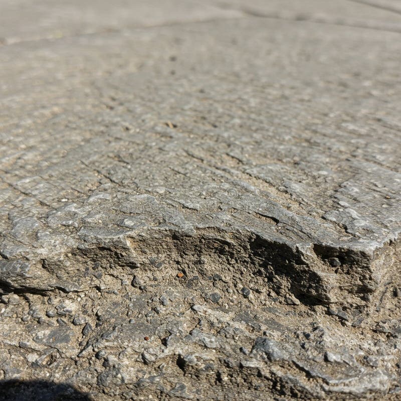 Close-up View of a Rough, Weathered Stone Surface with a Slightly ...