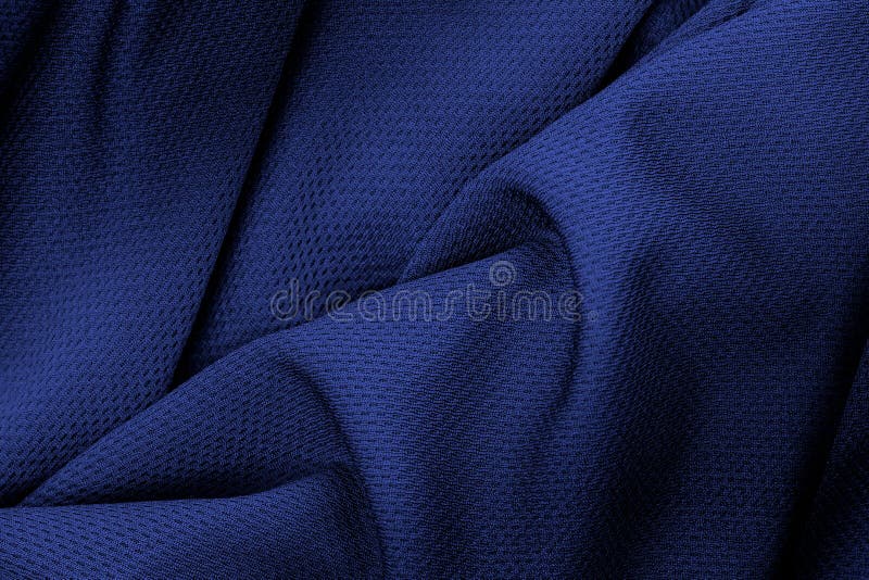 Close Up View of Royal Blue Color Folded Linen Fabric Cloth for Texture ...